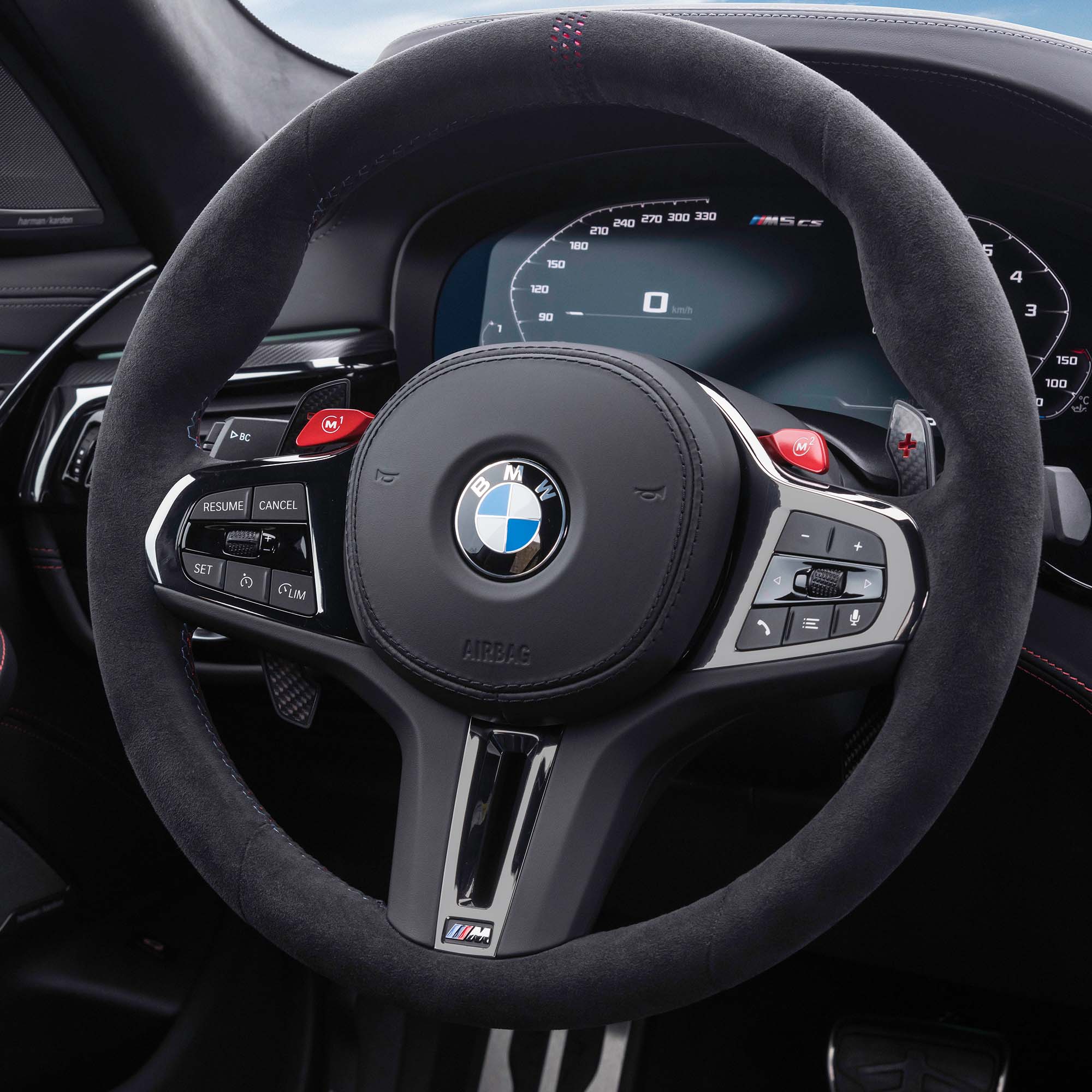 PaddleShifterz OEM BMW M5 CS Gloss Black Steering Wheel Trim 32 30 9