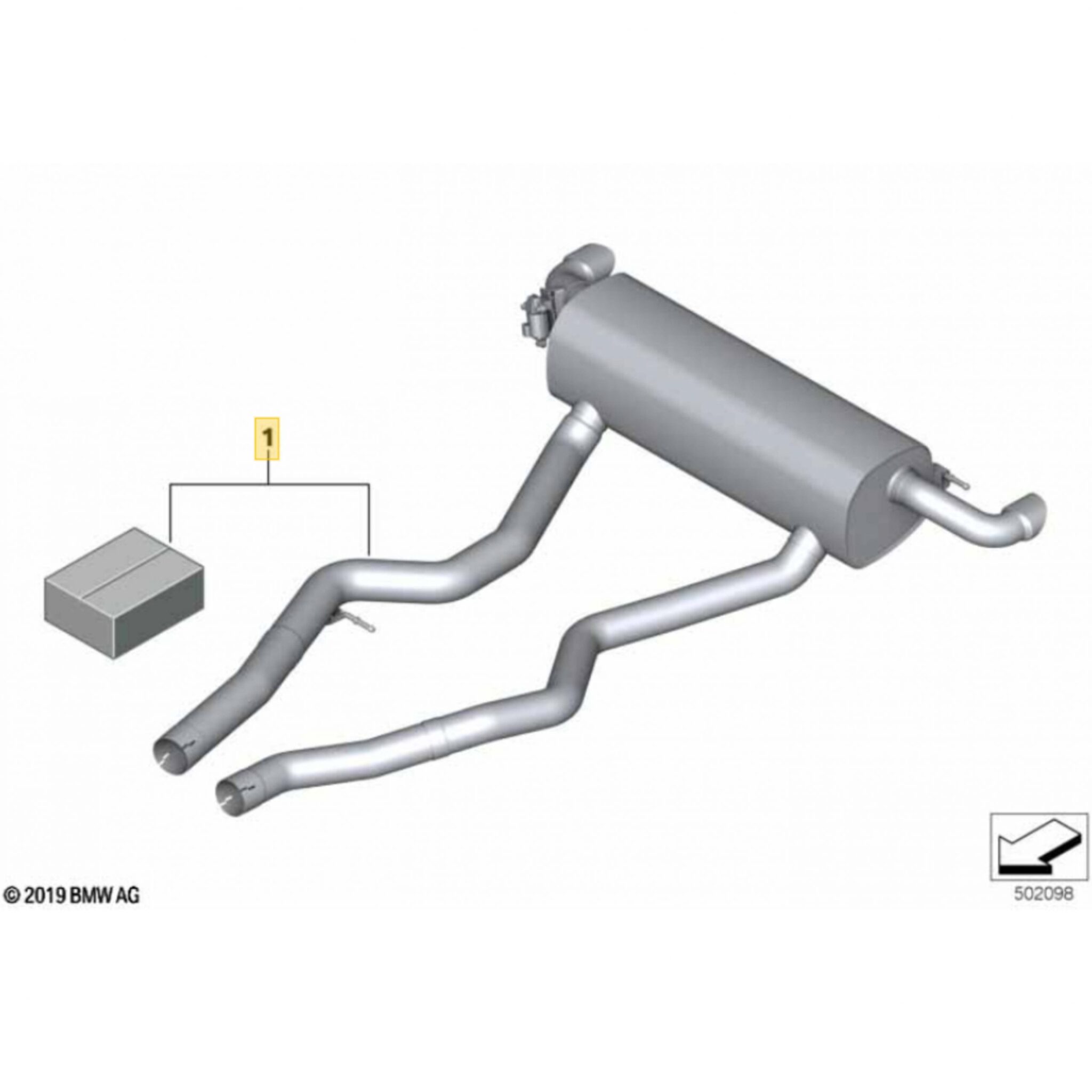 PaddleShifterz OEM BMW M Performance exhaust G20:G22:G23 - 18 30 2 464 492